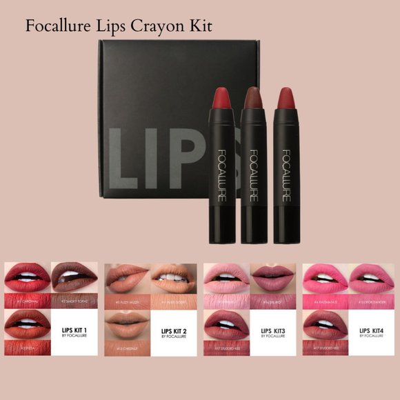 Focallure | Makeup | Focallure Kit Matte Lips Crayon Kit 2 | Poshmark